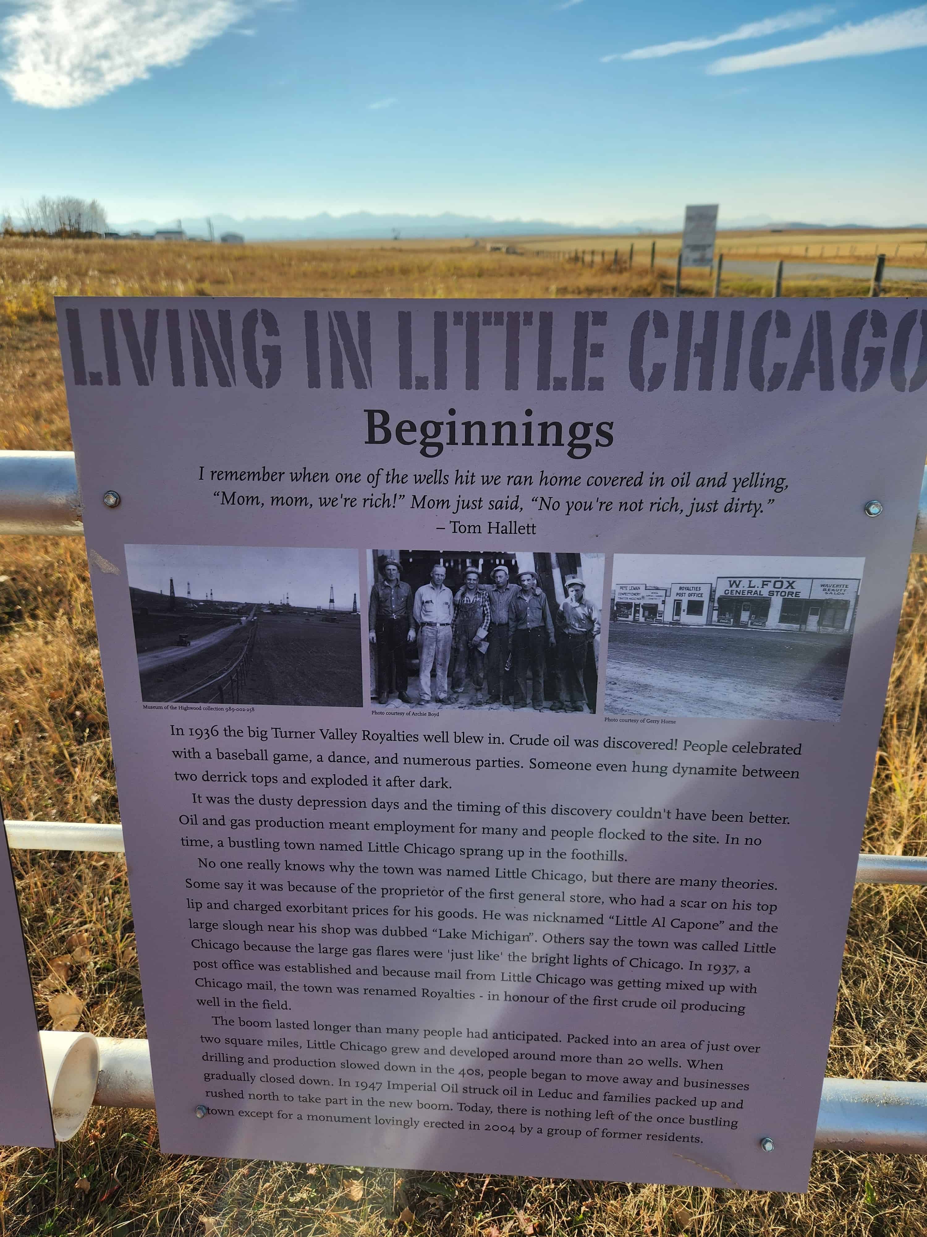 Alberta History - Long Lost Town of Little Chicago aka Royalties ...